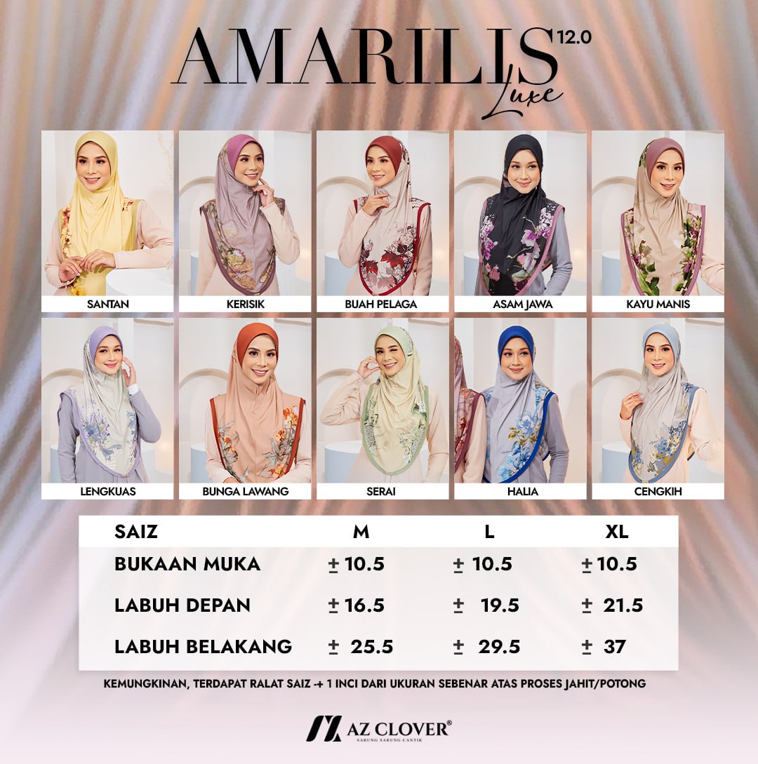Amarilis Luxe RAYA – AZ CLOVER Online Store