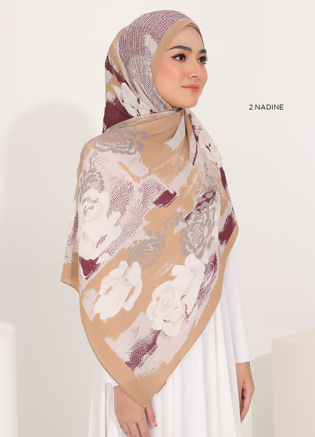 TUDUNG DAHLIA PLEATED 02 NADINE – AZ CLOVER Online Store